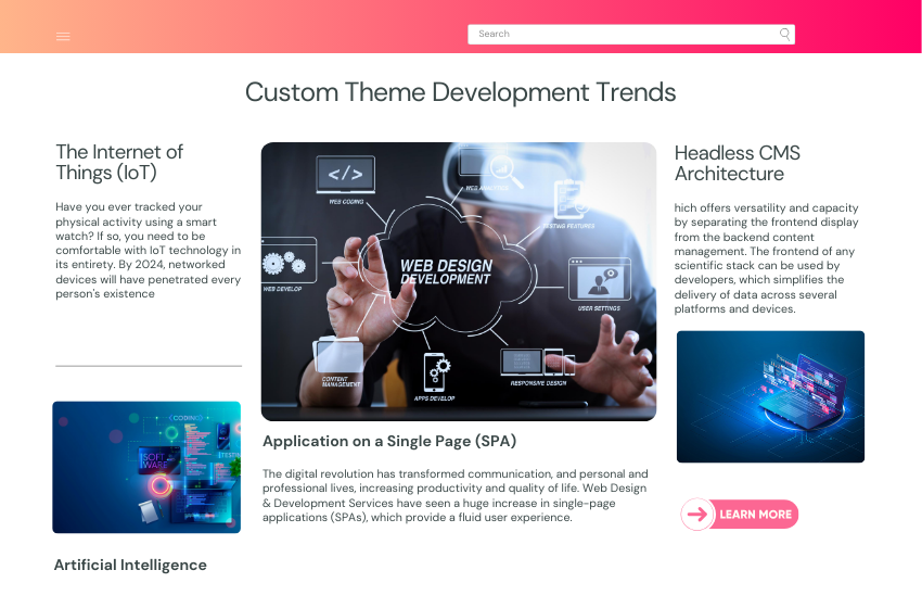 The Future of Web Design: Custom Theme Development Trends – ThemeIgnite
