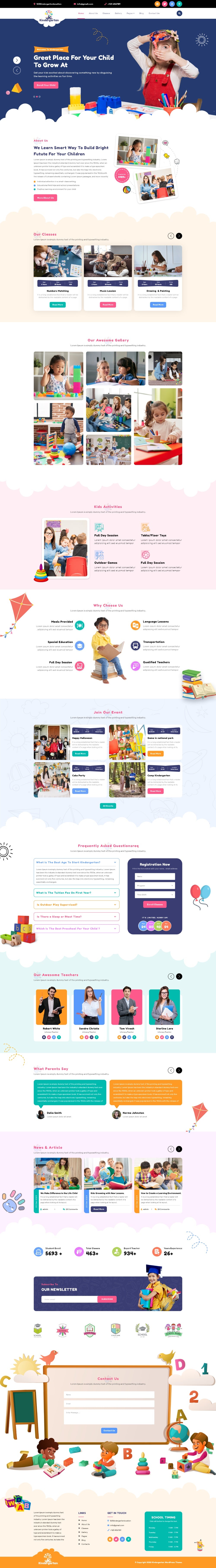 Prime Classes WordPress Theme - Empowering Education Websites With ...