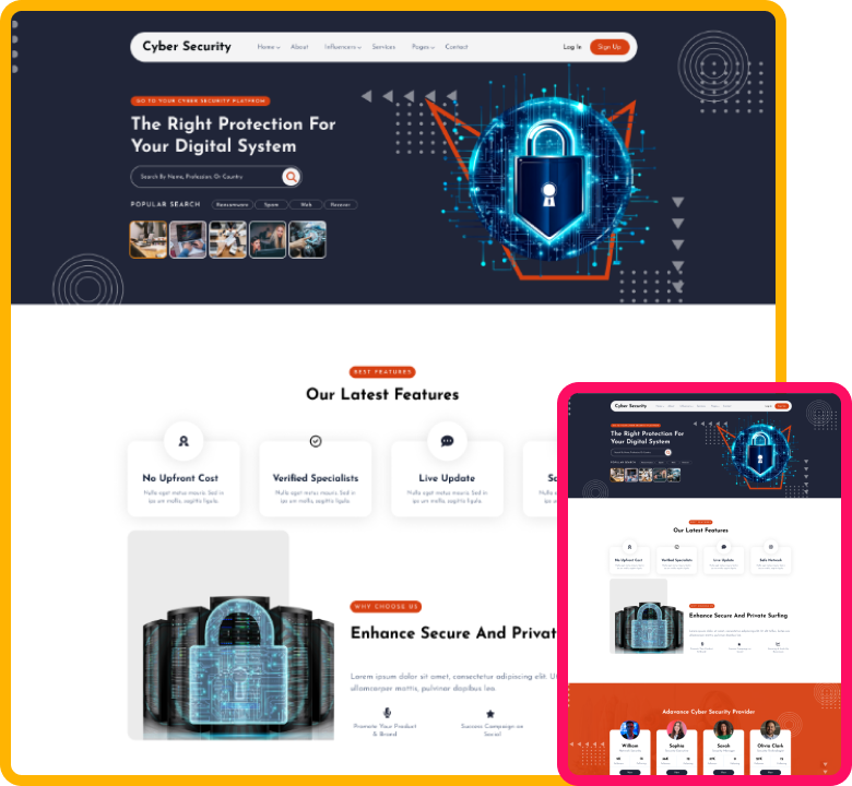 Prime Cyber Security WordPress Theme- For IT Solutions