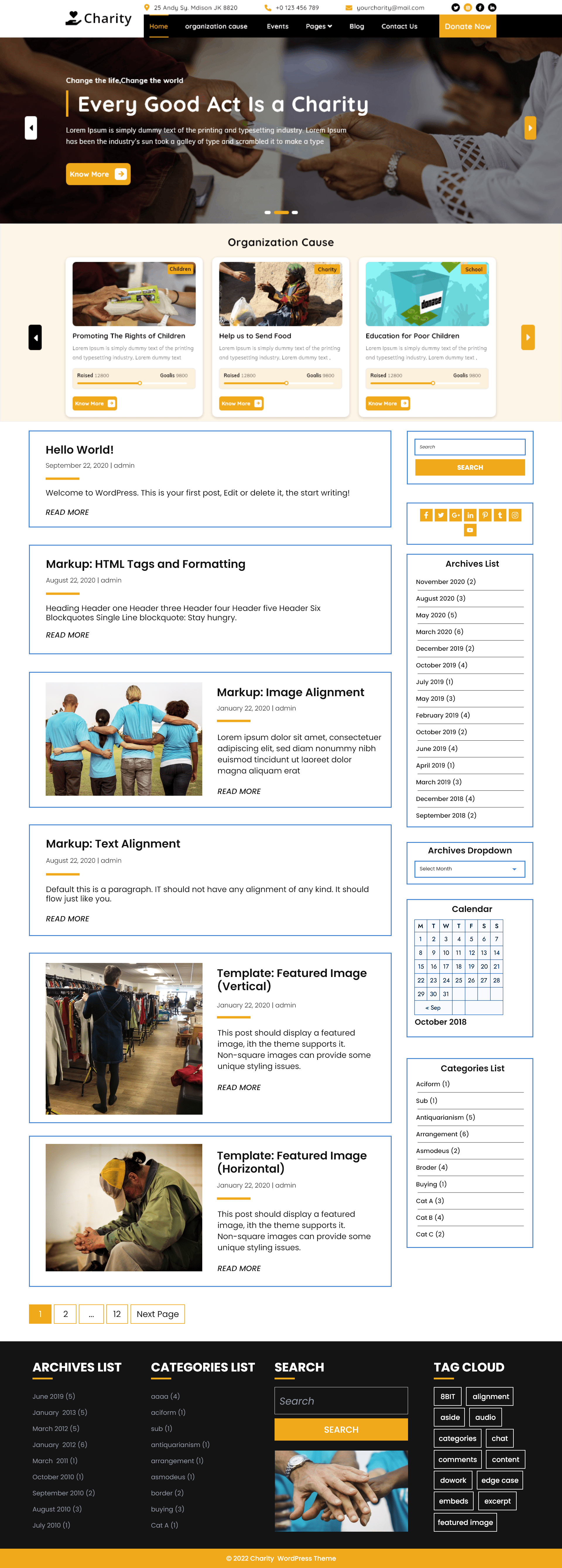 Best Free Charity WordPress Theme For Non Profit Websites – ThemeIgnite